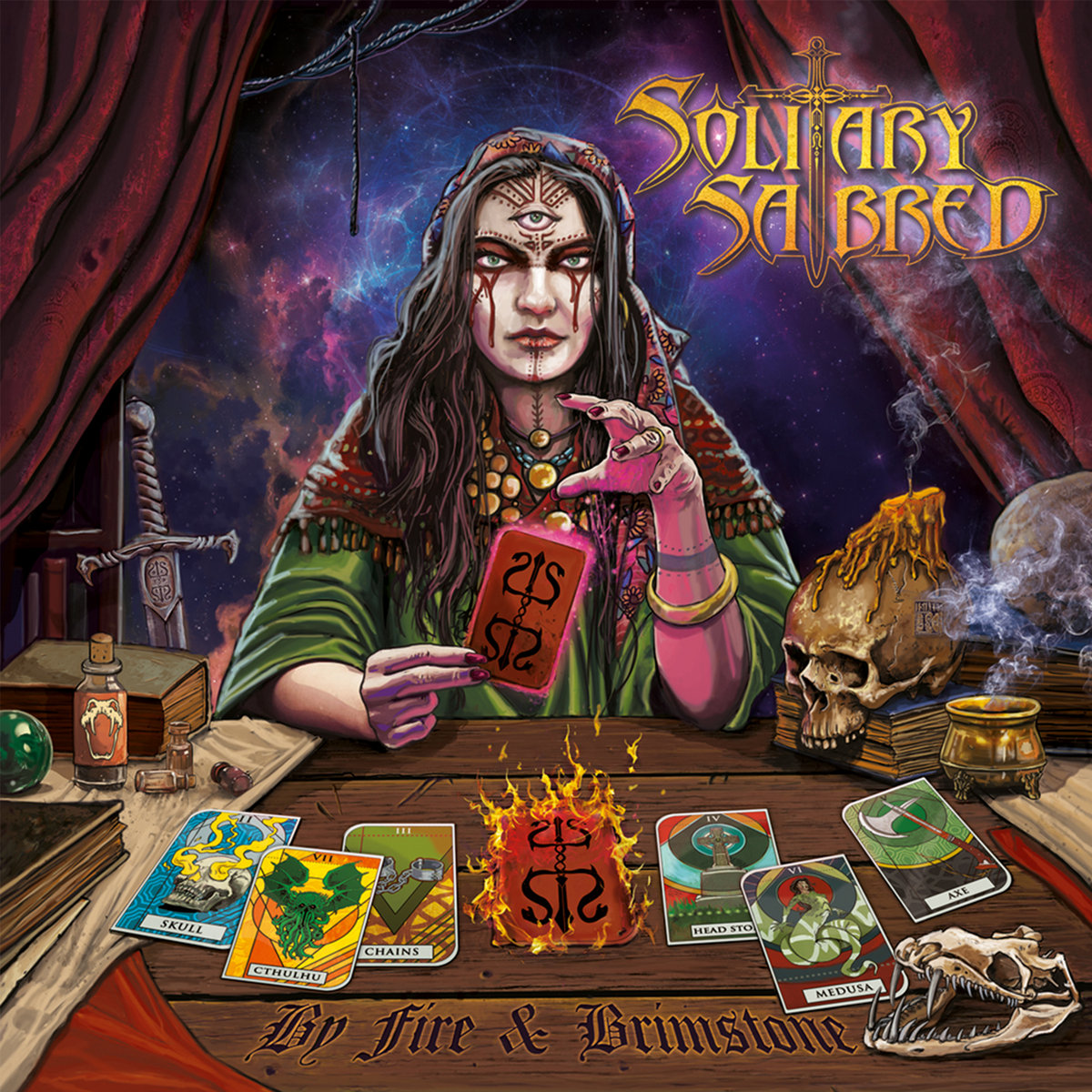 Solitary Sabred - By Fire and Brimstone (No Remorse Records) ⋆ Ave Noctum